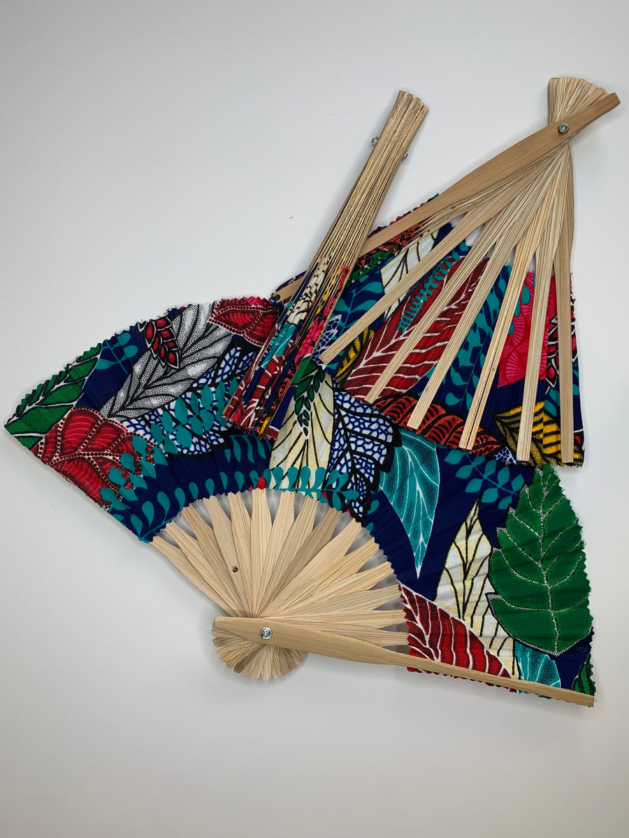Bamboo and Ankara Hand fans – The Asaa Boutique